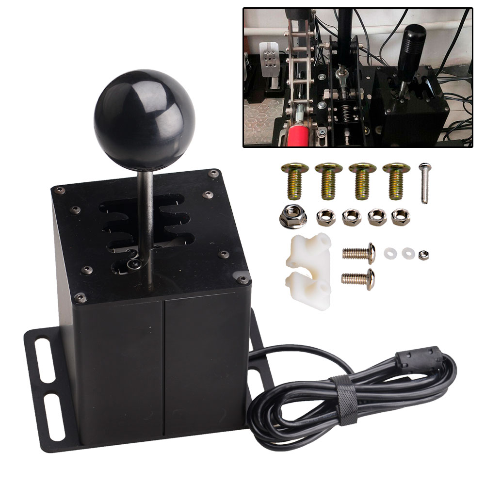 PC Racing Game USB Handbrake with H Gear Shifter Suit For Logitech G27 ...