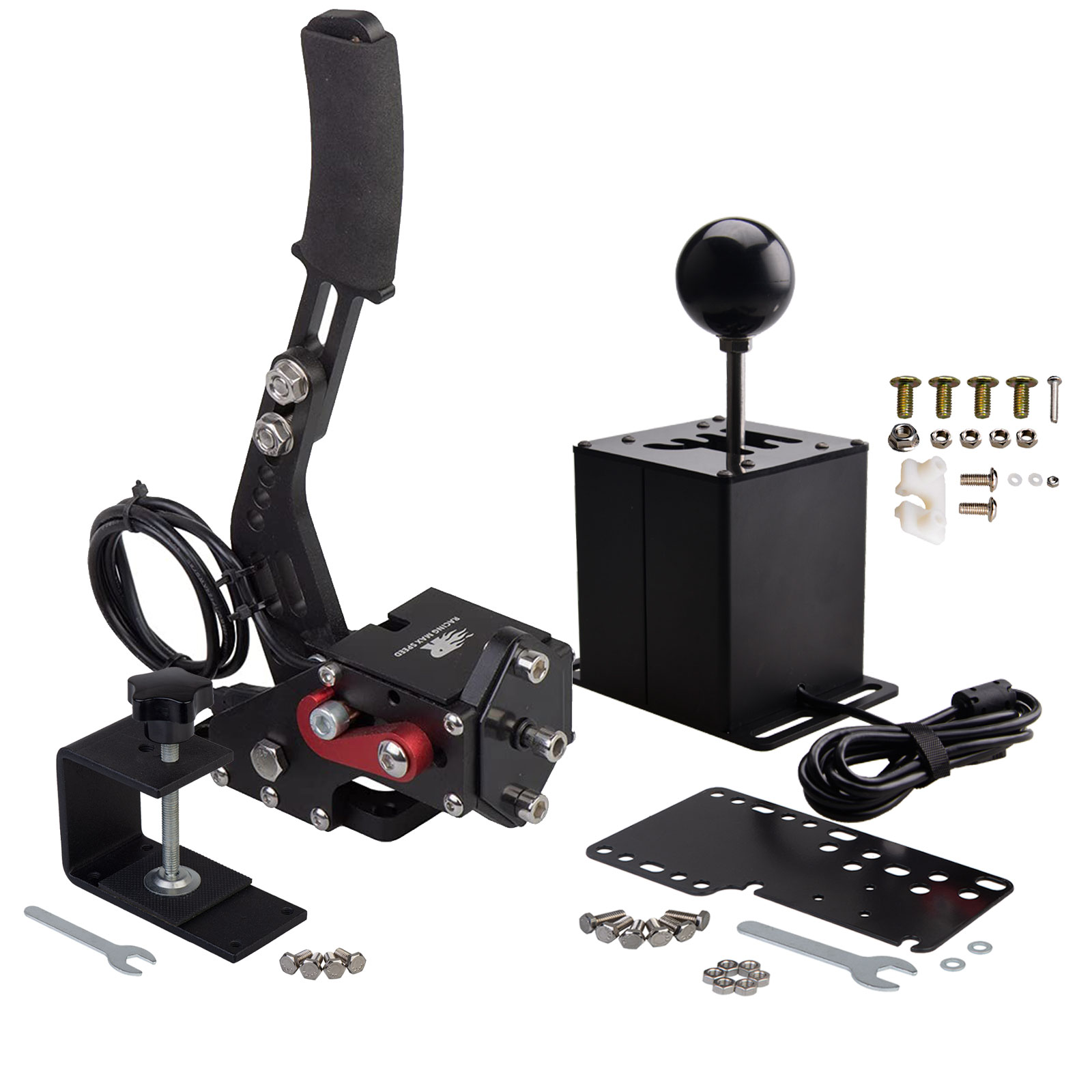 PC Racing Game USB Handbrake with H Gear Shifter Suit For Logitech G27 ...