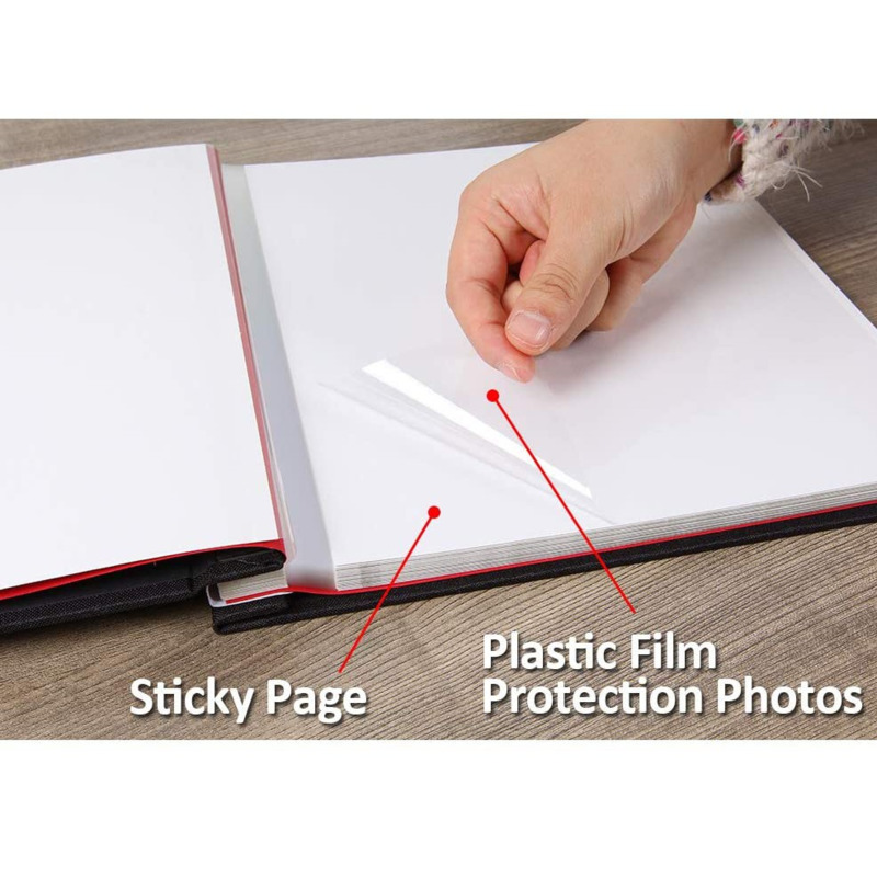 【Ship in 24h】Self Adhesive Photo Album 11 Inch Linen Cover Covered With ...