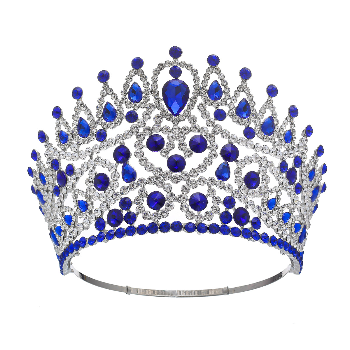 Levery Beauty Pageant Crown Rhinestone Pageant Tall Crowns Crystal ...