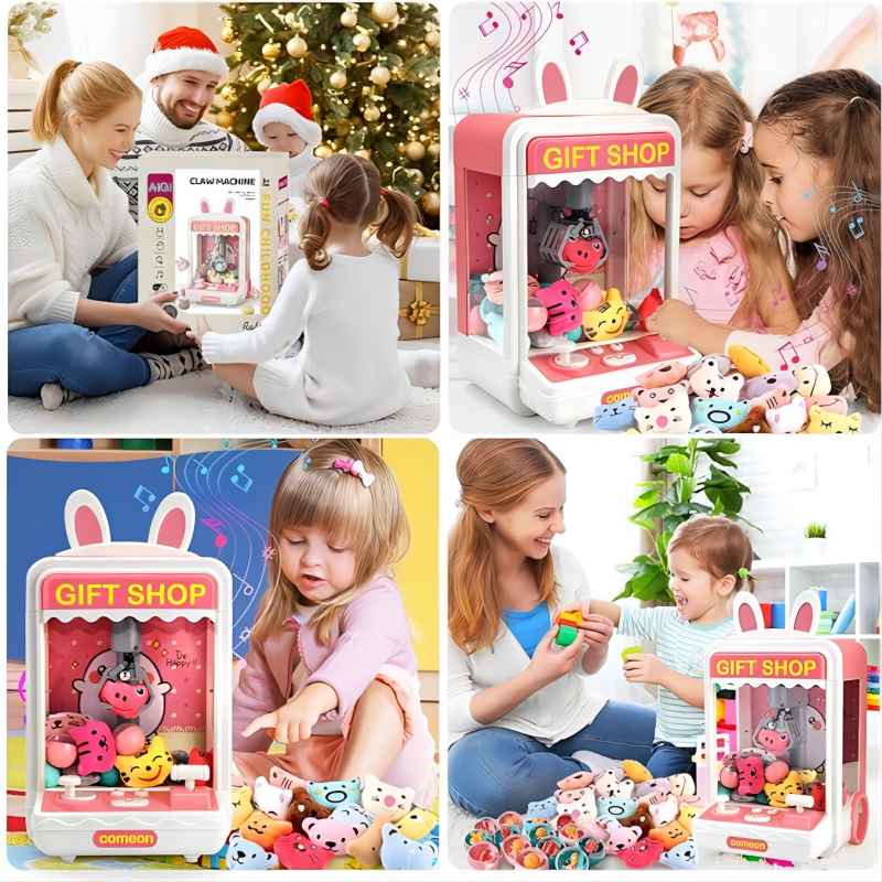 YIMI Kids Claw Machine Doll Machine Stuffed Toy Mini Candy Vending ...