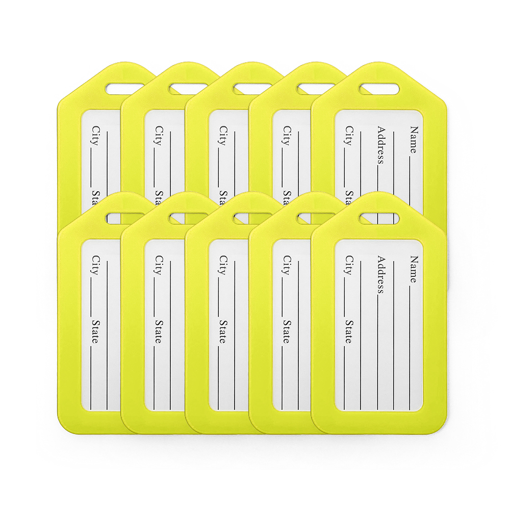 10pcs Luggage Tag Sign Tag Travel Airplane Suitcase Tag Listing ...