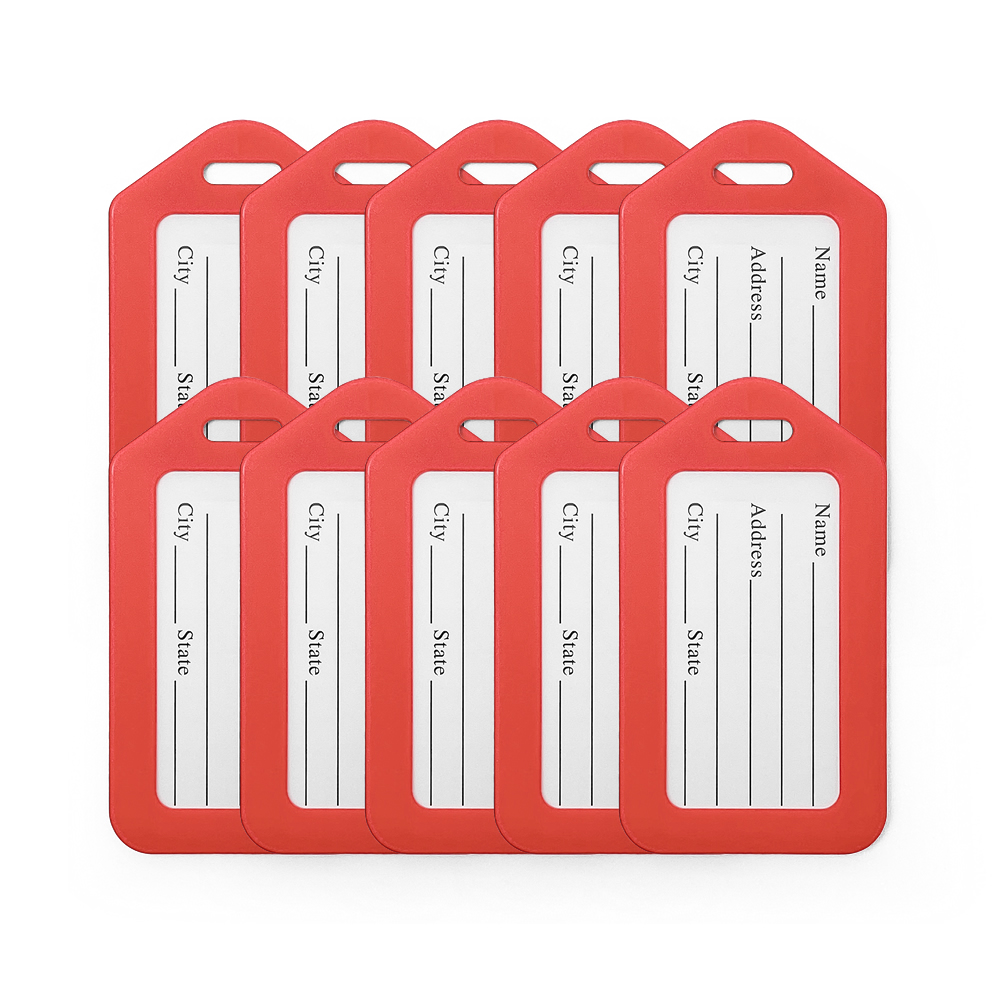 10pcs Luggage Tag Sign Tag Travel Airplane Suitcase Tag Listing ...