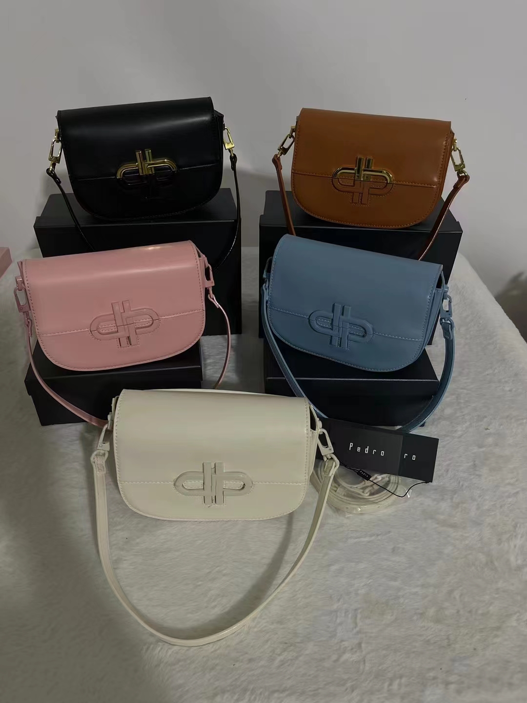 Pedro Cowhide Icon Underarm Bag 23 New Style Female Crossbody Small ...