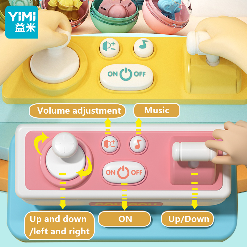 YIMI Kids Claw Machine Doll Machine Stuffed Toy Mini Candy Vending ...