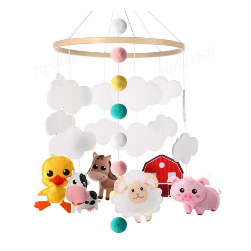 #JP539 Baby crib toys hanging Cot toy Bed Rotating Bell Crib stroller ...