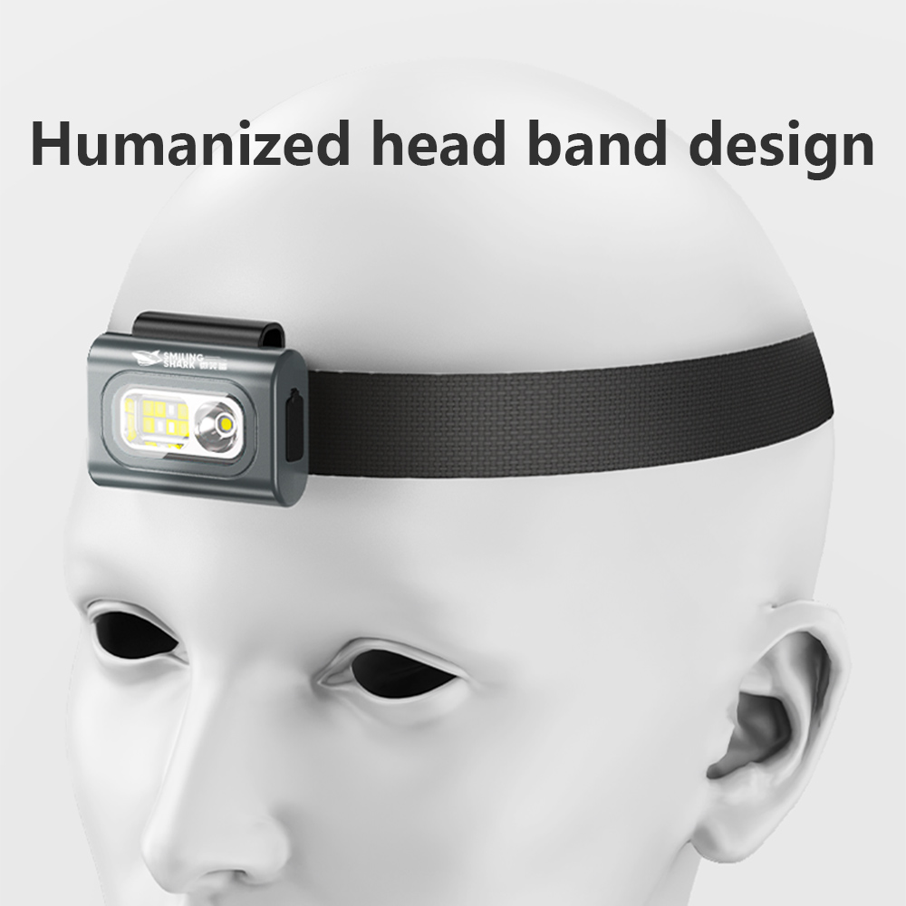 SmilingShark SD7133 led Mini Head lamp Small Headlight Magnet COB Head ...