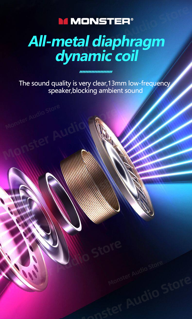 Monster XKT10 Bluetooth Earphone Wireless Intelligent Noise ...
