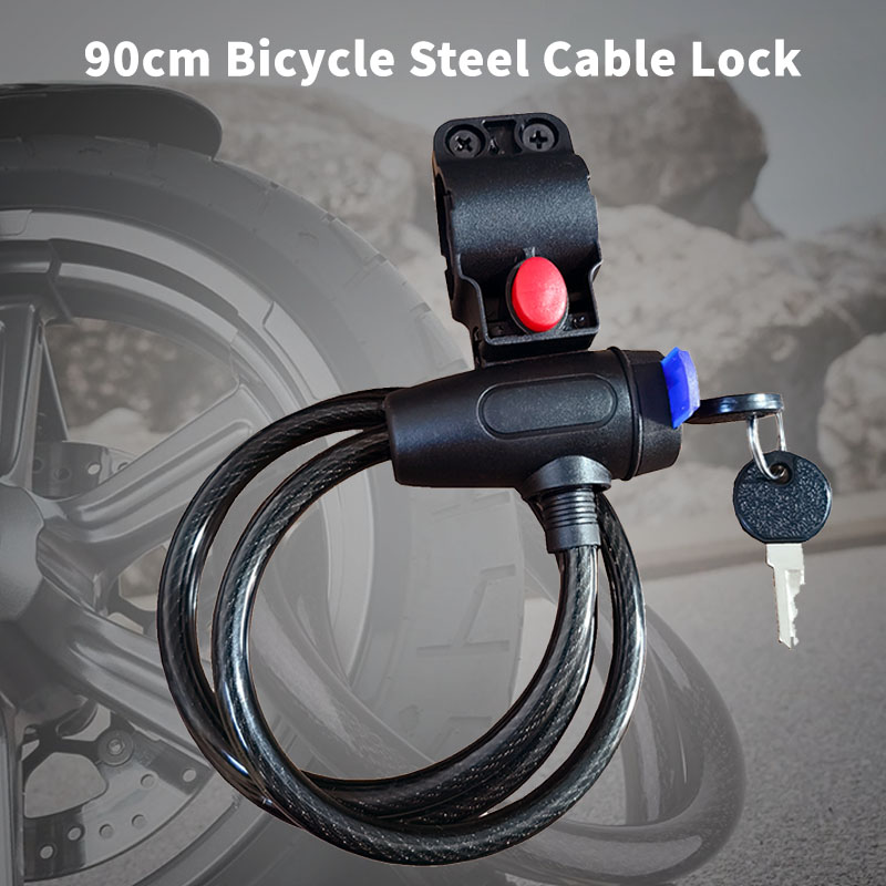 🚴™ Universal Anti-Theft Locks Bike Locker Long Steel Cable Coil ...