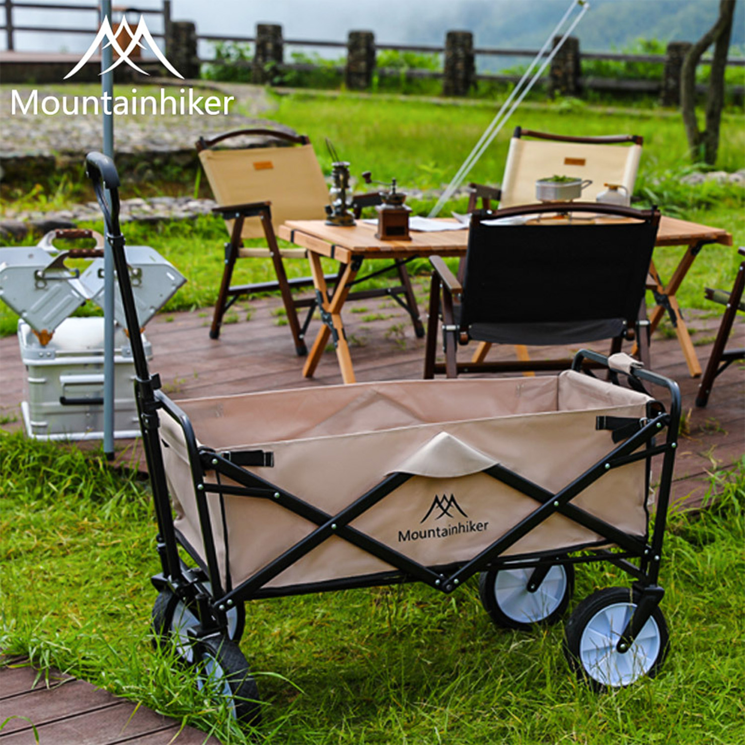 🔥Ready stock🔥MOUNTAINHIKER 300L Wagon Trolley Camping Foldable Shopping ...