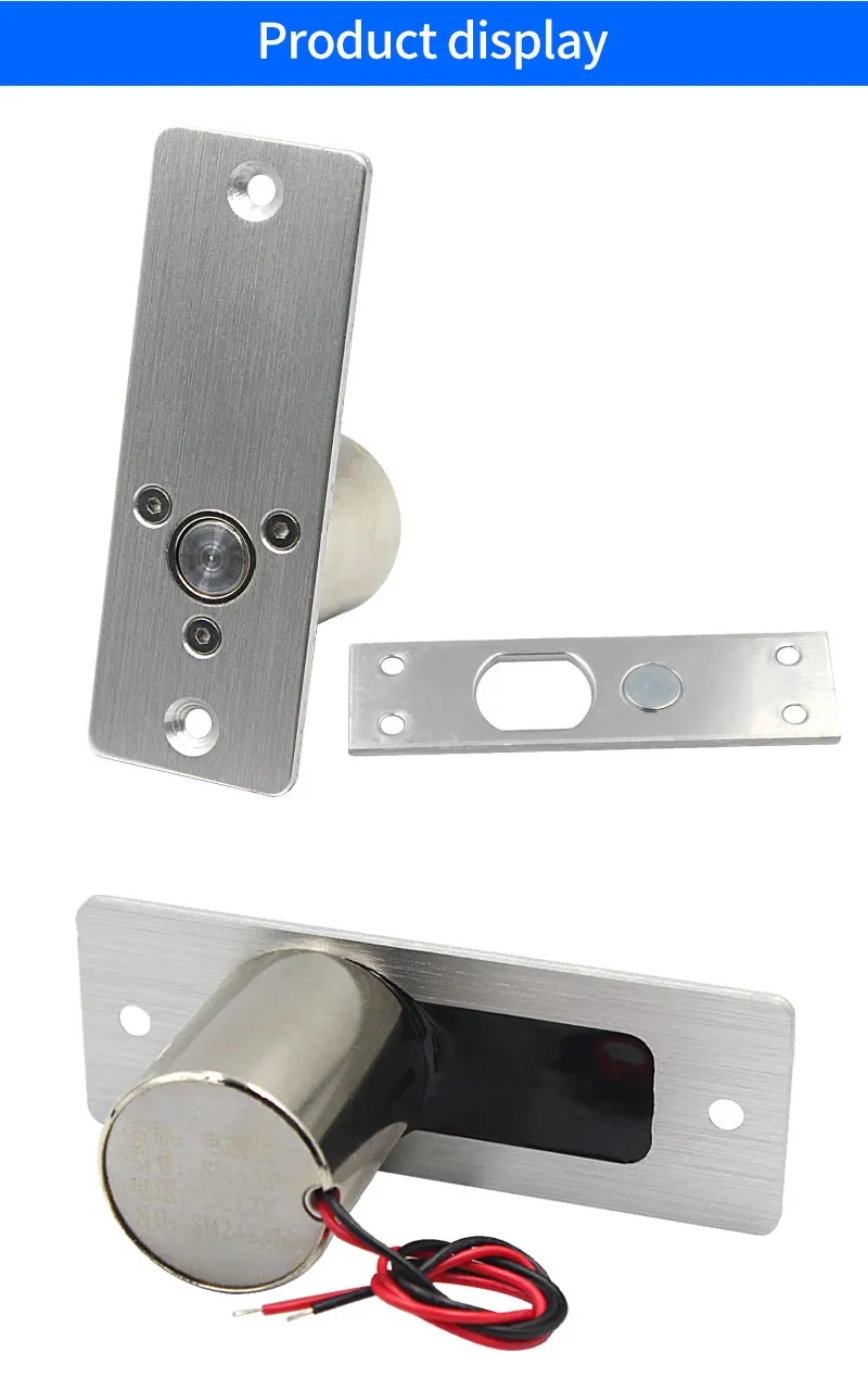 Mini DC12V Waterproof Electric Drop Bolt Lock Fail Safe Low Temperature ...