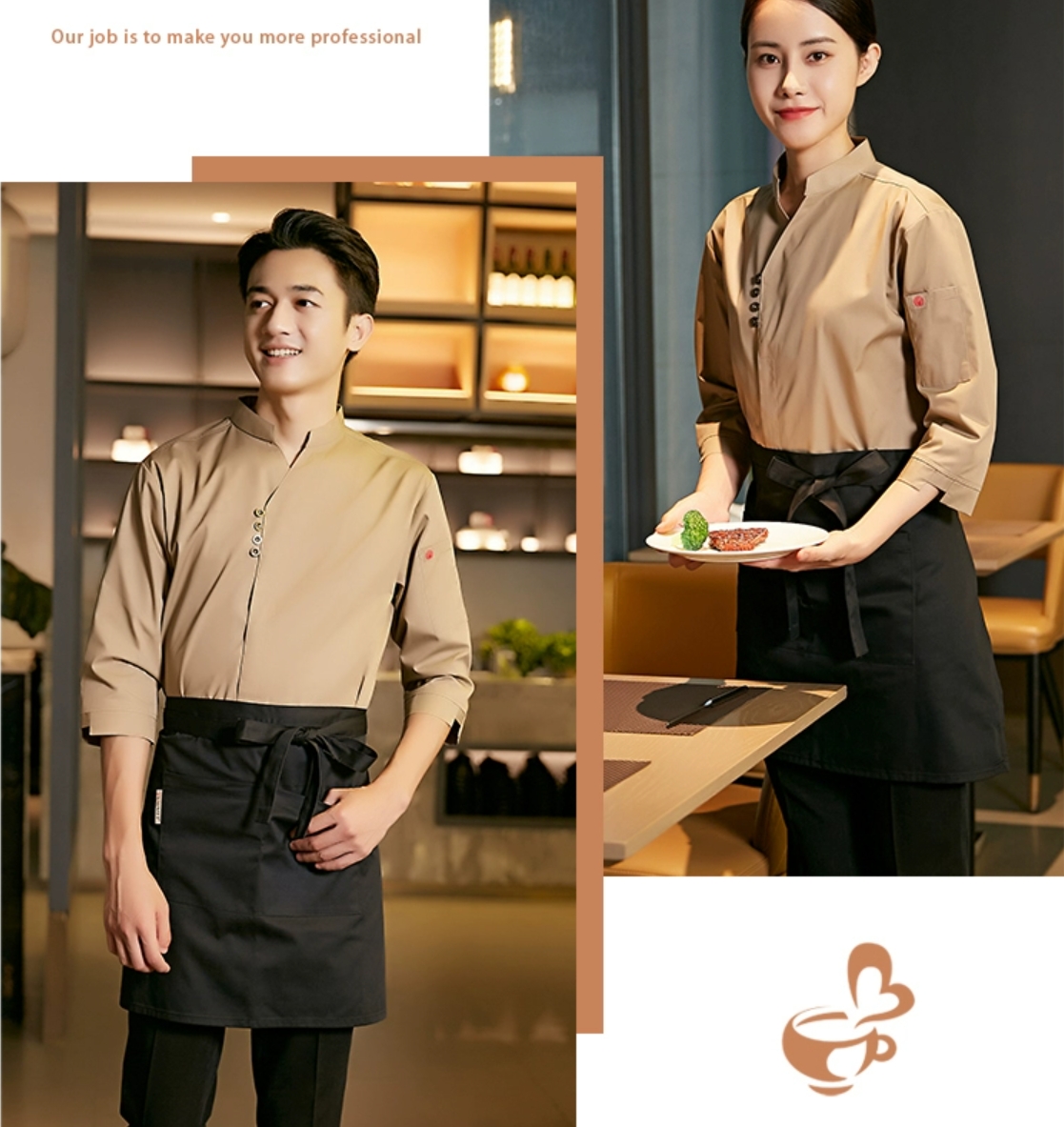 Ready Stock Uniforms Work Uniforms Chefs coat men white coat lying ...