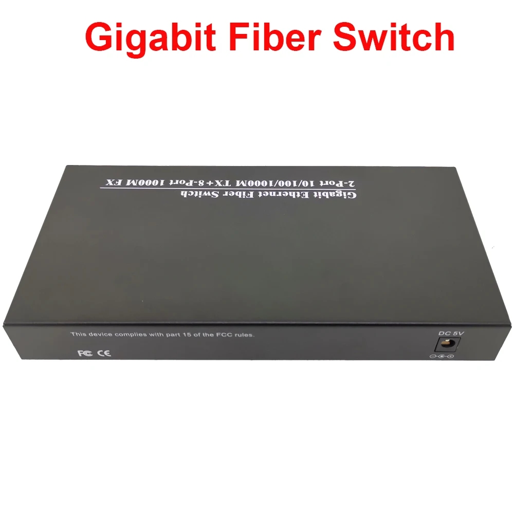 8SFP&2UTP Gigabit Ethernet switch Ethernet Fiber Optical Media ...