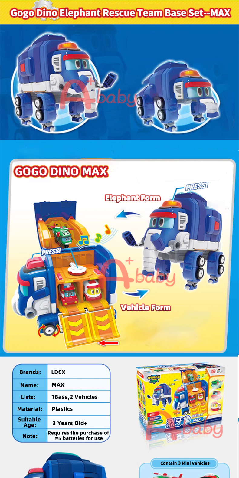 [A+baby] Gogo Dino Base Set Dinosaur Toys Original Action Figure ...