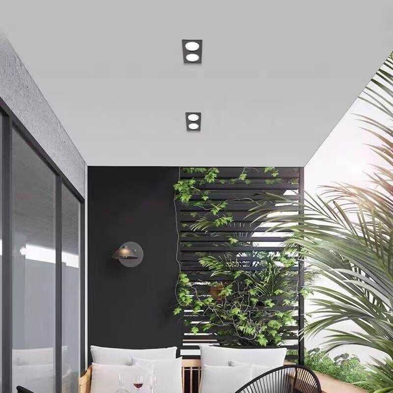 Recessed Led Bean Gall Light Grille Light Double Head Embedded ...