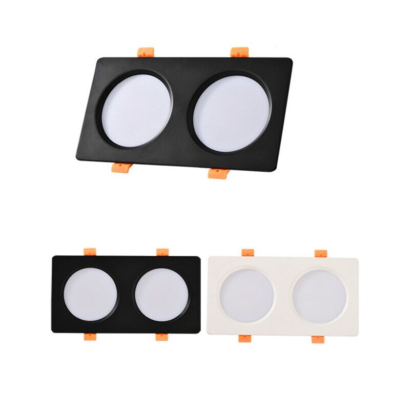 Recessed Led Bean Gall Light Grille Light Double Head Embedded ...