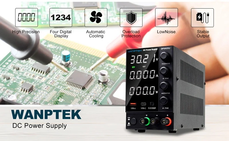 Wanptek DPS3010U Adjust DC Power Supply Adjustable Lab Bench Power ...
