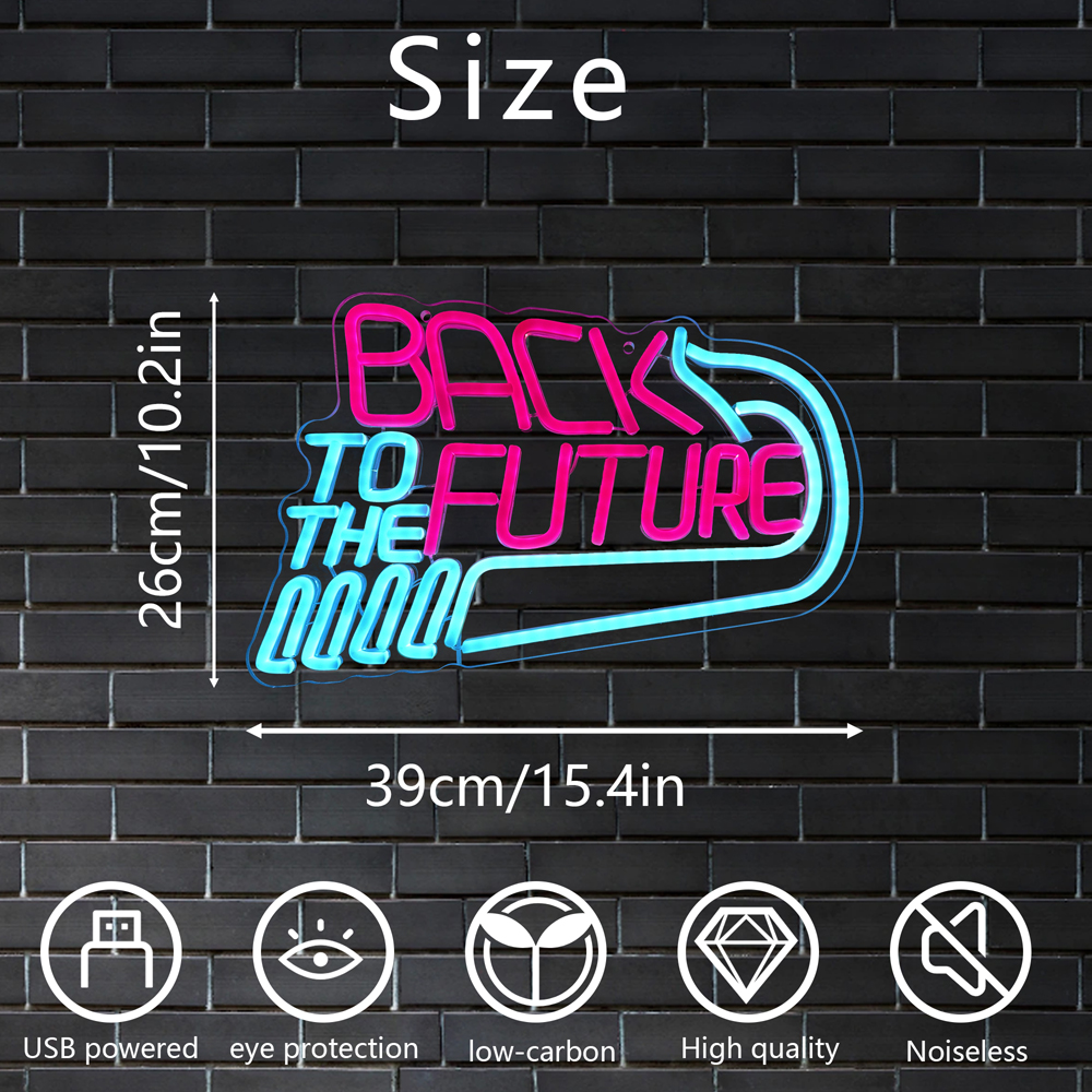 Game Neon Light Back To The Future Neon Sign Gaming Led Neon Light ...