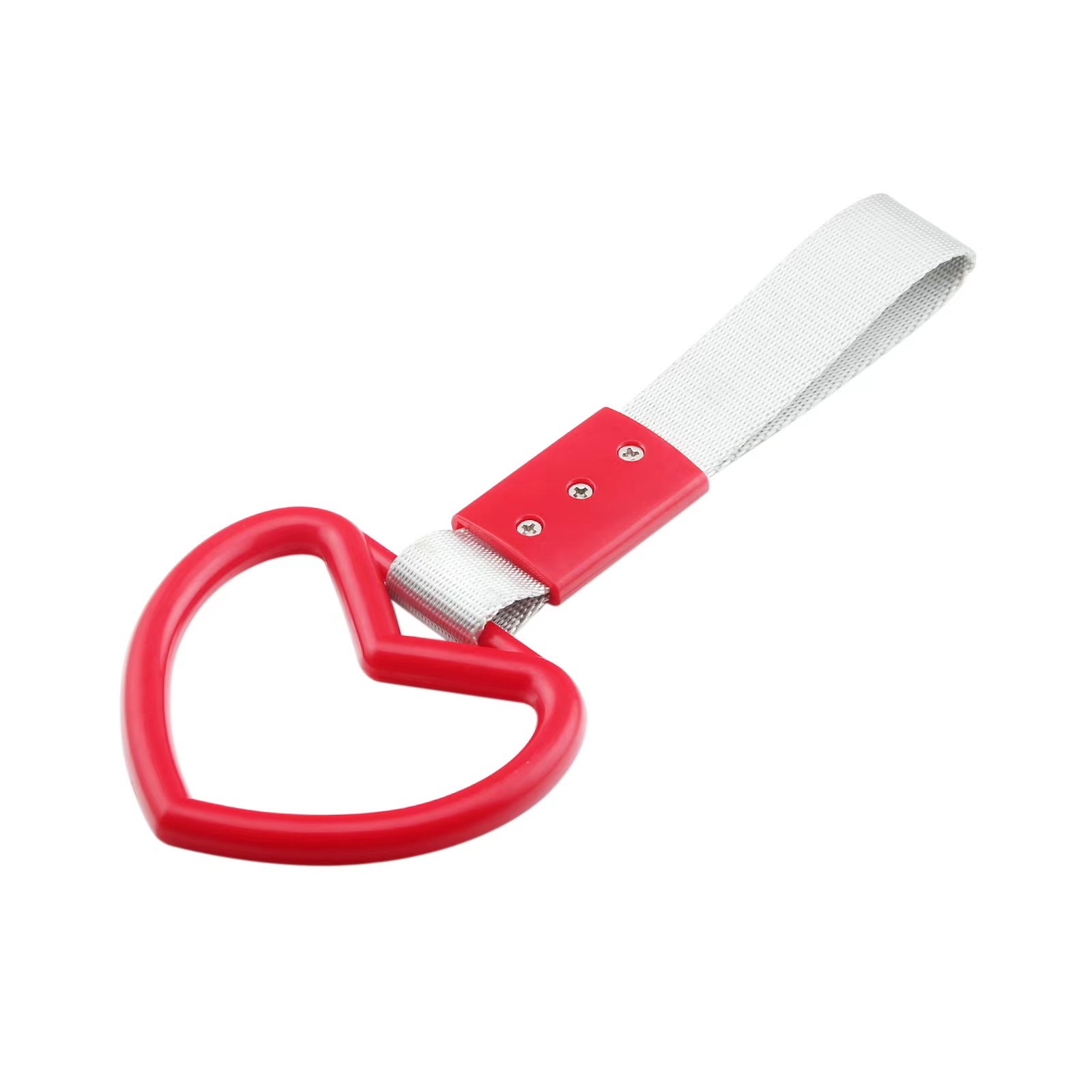 JDM Heart-shaped Car Static Belt Decorative Warning Rings Rear Bumper ...