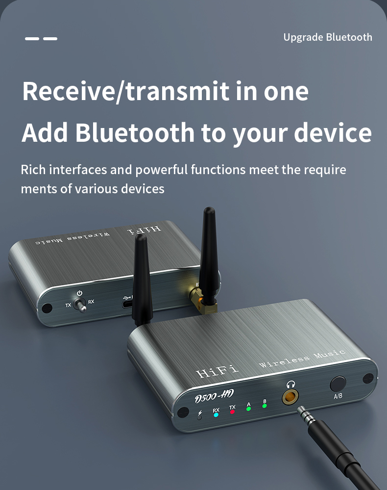 5.2 Qualcomm Bluetooth receiver transmitter 2-in-1 USB transmitter Car ...