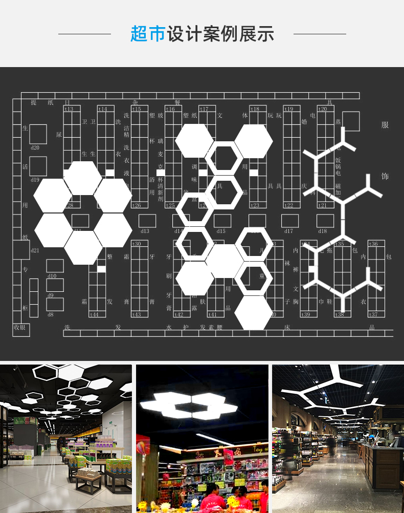 Led Office Light Pendant Lights Chandelier Ceiling Light 30/40W 60cm ...
