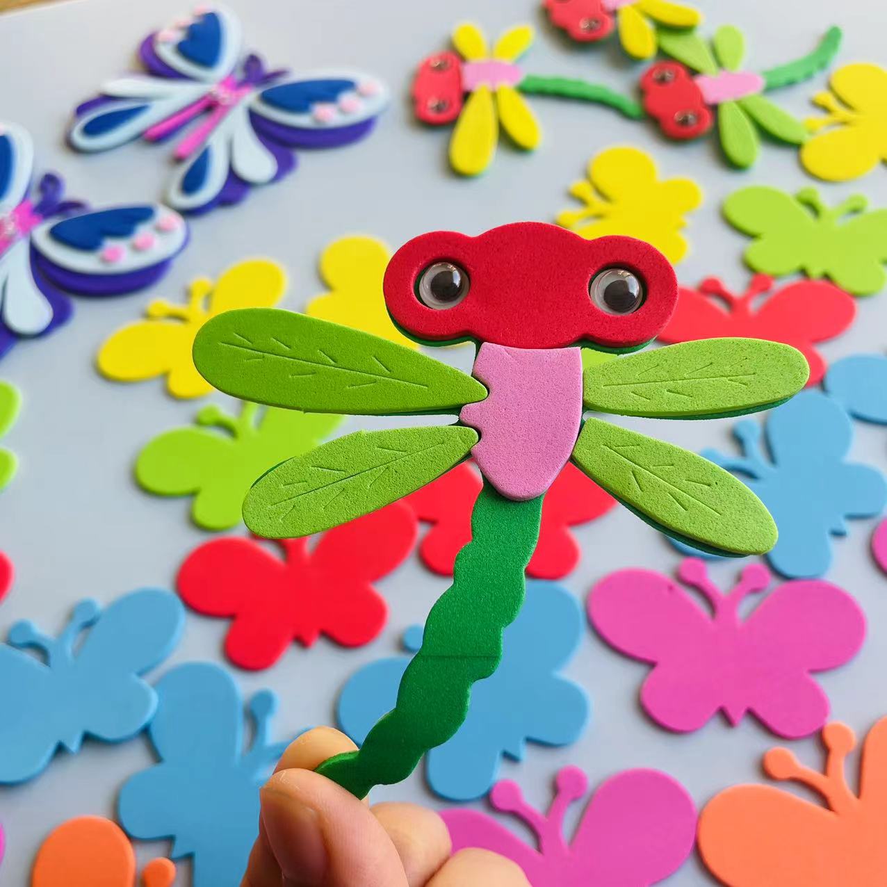 EVA Foam insect butterfly Craft 3D Wall Decoration classroom blackboard ...