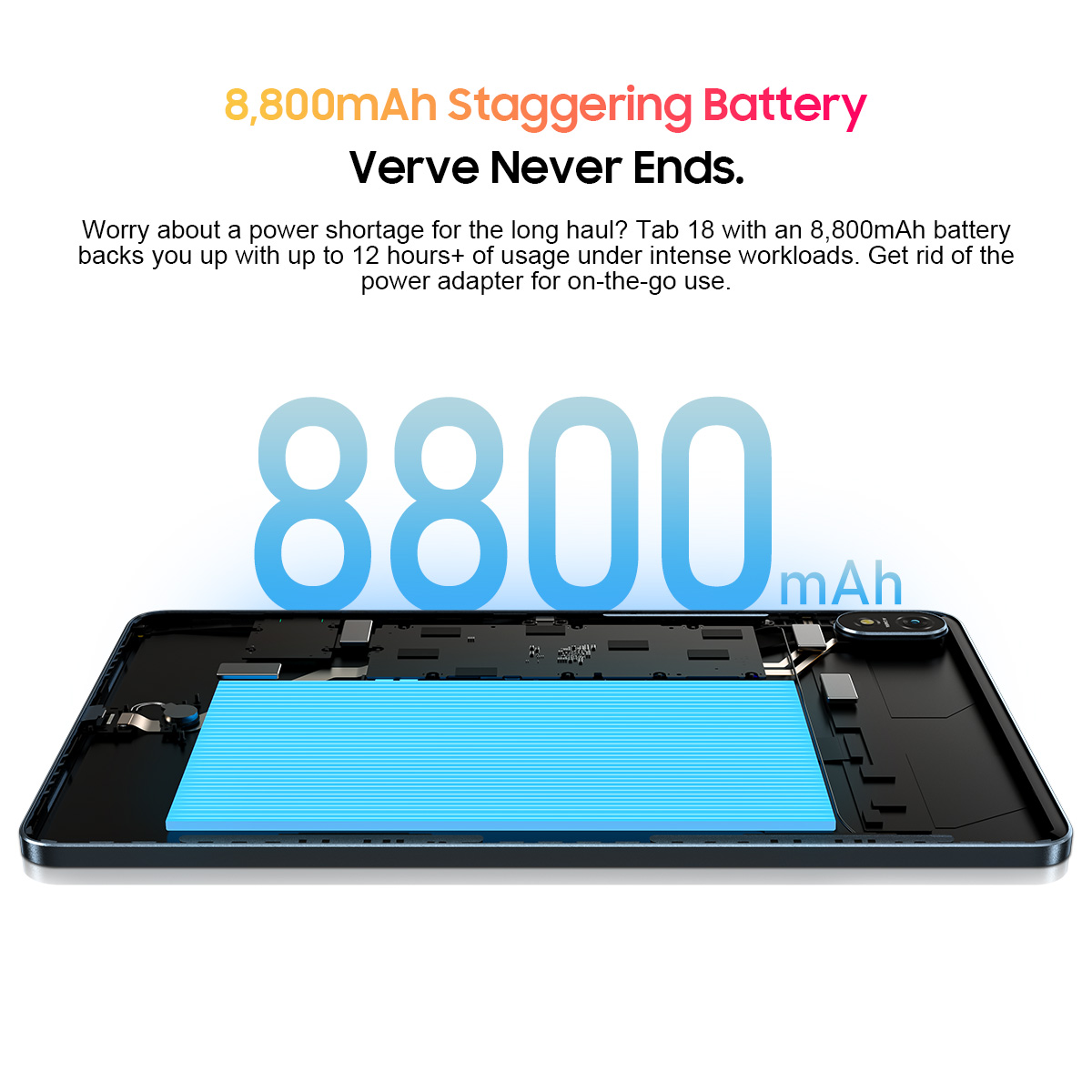 Blackview Tab 18 LTE Android Tablet with 12” 2.4K HD+ Display, 8800mAh ...