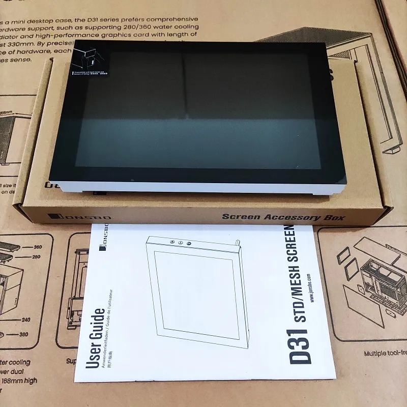 Jonsbo DS8 D31/D41 Case Secondary Screen High Definition LCD Desktop Chassis Display Screen 8 ...