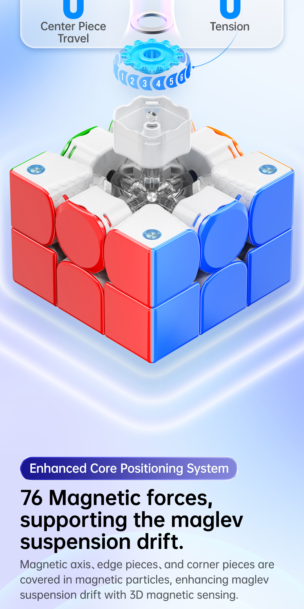 GAN 356 Maglev Magnetic Speed Cube Smooth for Competition Cube 3x3 | Shopee Malaysia