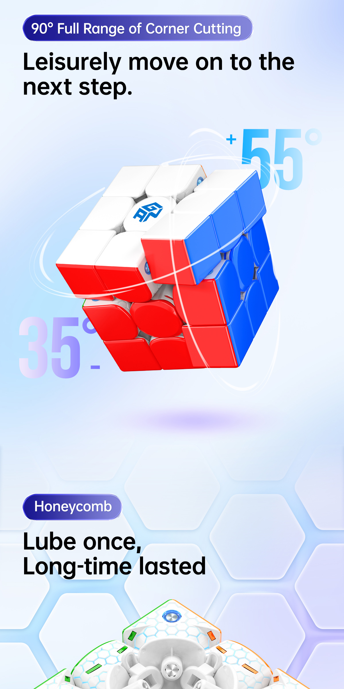 GAN 356 Maglev Magnetic Speed Cube Smooth for Competition Cube 3x3 | Shopee Malaysia