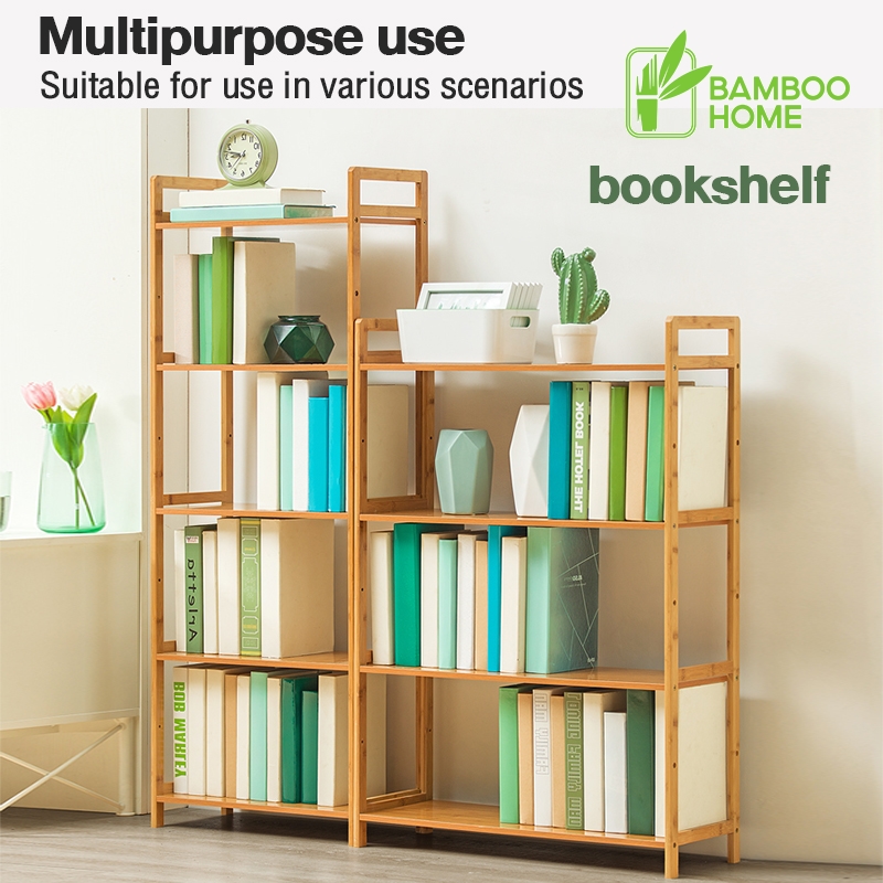 Bamboo Shelf Rack Multifunction Bamboo Shelf Multi-layer simple storage ...