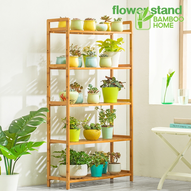 Bamboo Shelf Rack Multifunction Bamboo Shelf Multi-layer simple storage ...