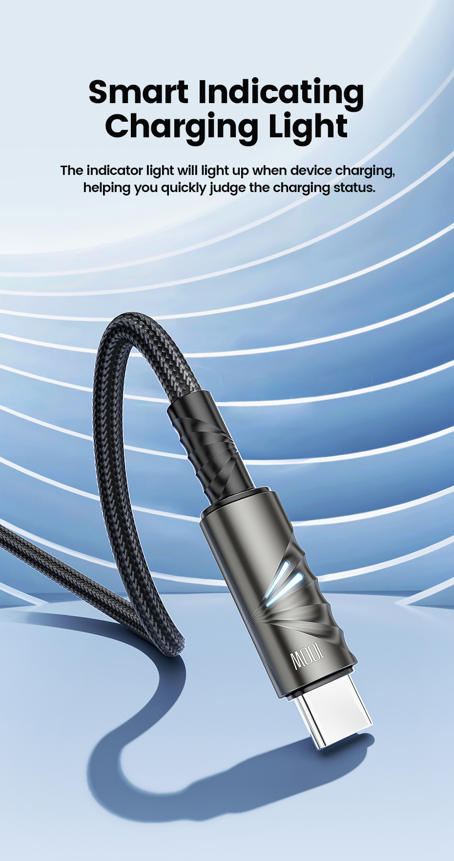 Toocki 100W USB C 5A Fast Charging Cable Type C to Type C Data Cord ...