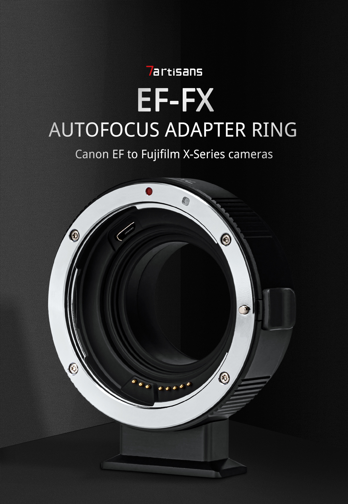 7Artisans EF-FX AutoFocus Adapter Ring For Canon EF/EF-S Lens to Fuji X ...