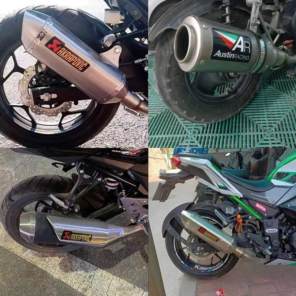 3D Aluminium Material Decal Waterproof Motorcycle Muffler Sticker ...