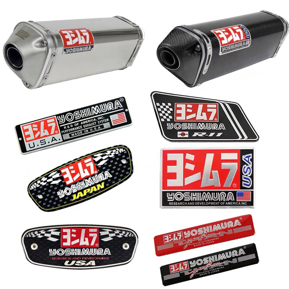 3D Aluminium Material Decal Waterproof Motorcycle Muffler Sticker ...