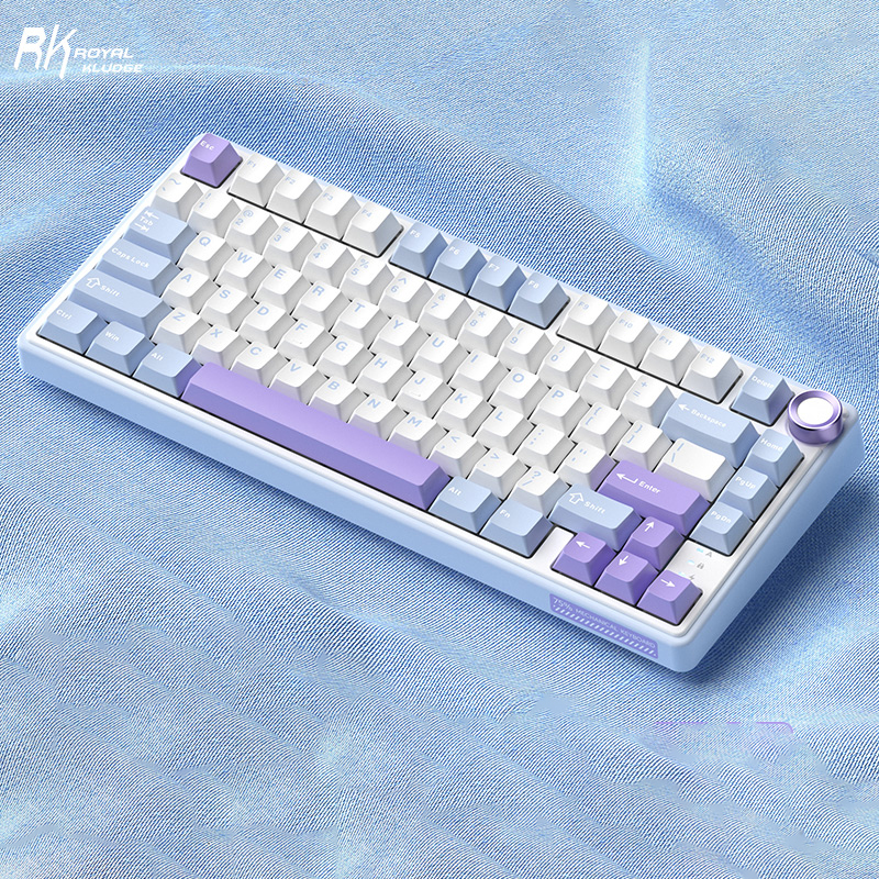 RK ROYAL KLUDGE RKM75 Taro Milk 81 Keys Gasket Wireless Mechanical ...