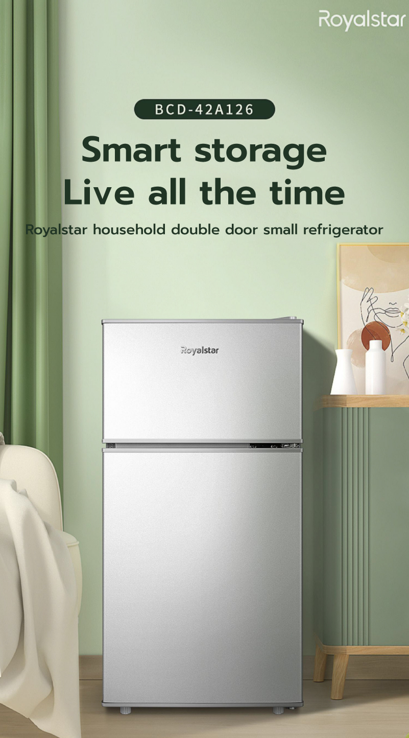 【Ready stock】 Double door smart refrigerator 48L BCD-48A118B/58L BCD ...