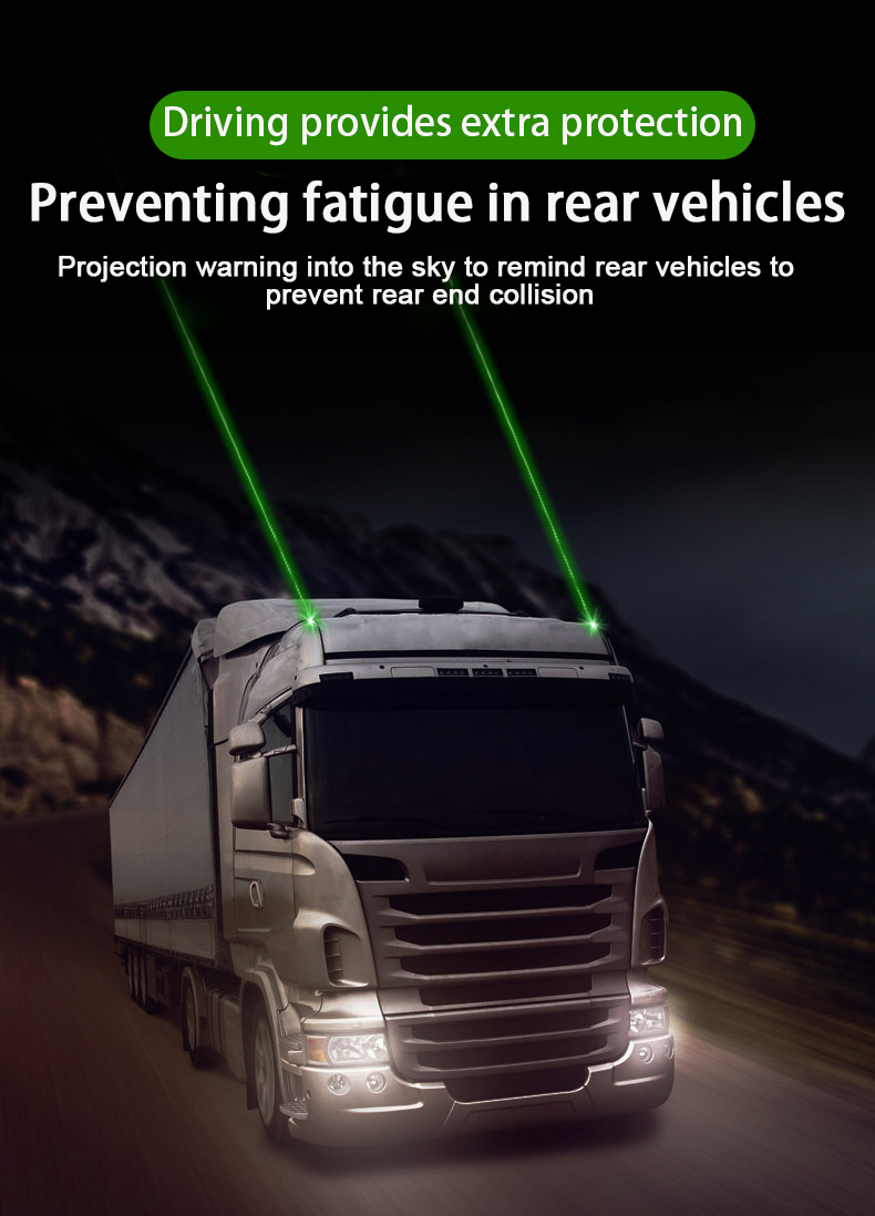 12V-24V Vehicular Remote Truck Warning Light Rainy and Misty Weather ...