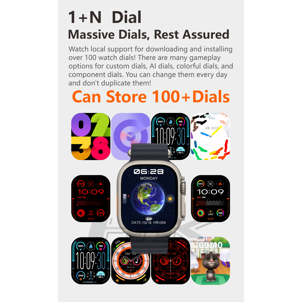 HK9 Ultra 2 AMOLED Smartwatch Men HK8 Upgraded ChatGPT NFC Smart Watch 2GB ROM Dynamic Island Ai ...