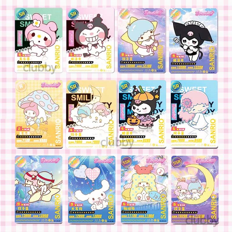 160pcs Sanrio Card Kuromi Melody UR SR SSR Holographic Card Kid Anime ...