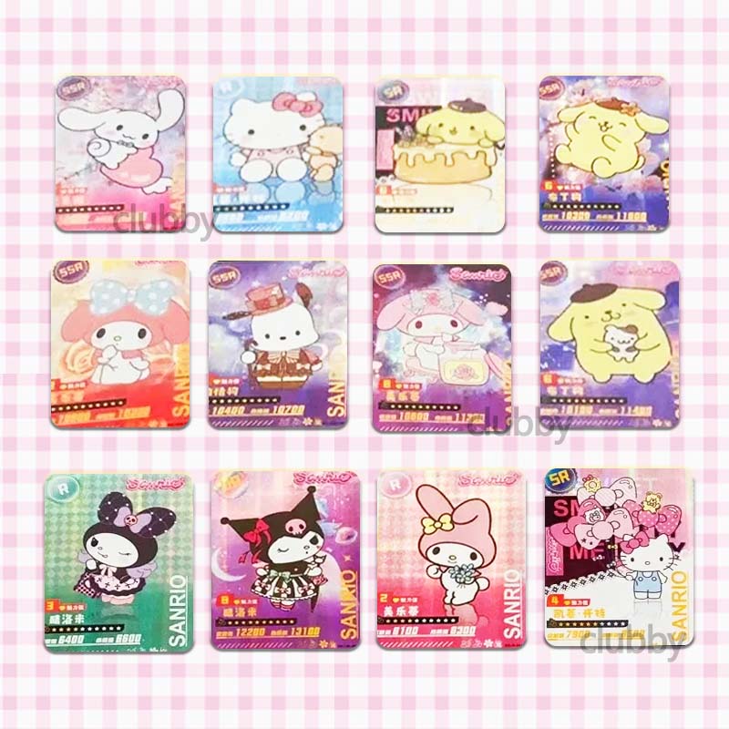160pcs Sanrio Card Kuromi Melody UR SR SSR Holographic Card Kid Anime ...