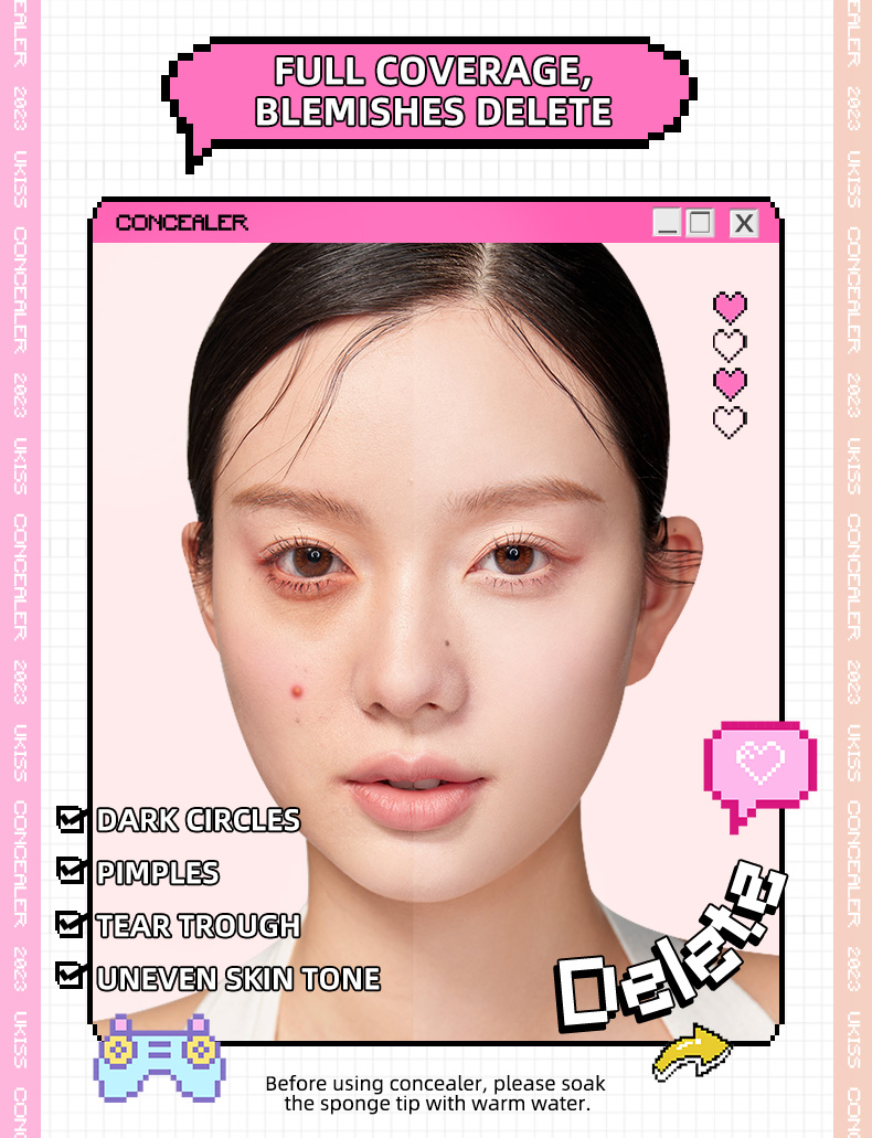 UKISS Concealer Full Coverage Long Lasting Natural Liquid Concealer (3.5g) | Shopee Malaysia