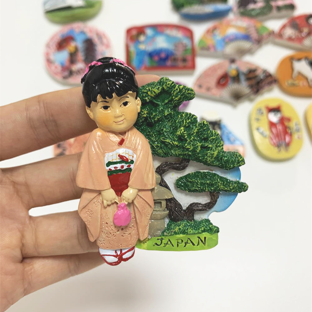 Japan Tourism Fridge Magnet Japanese Tokyo Osaka Tourist attractions ...