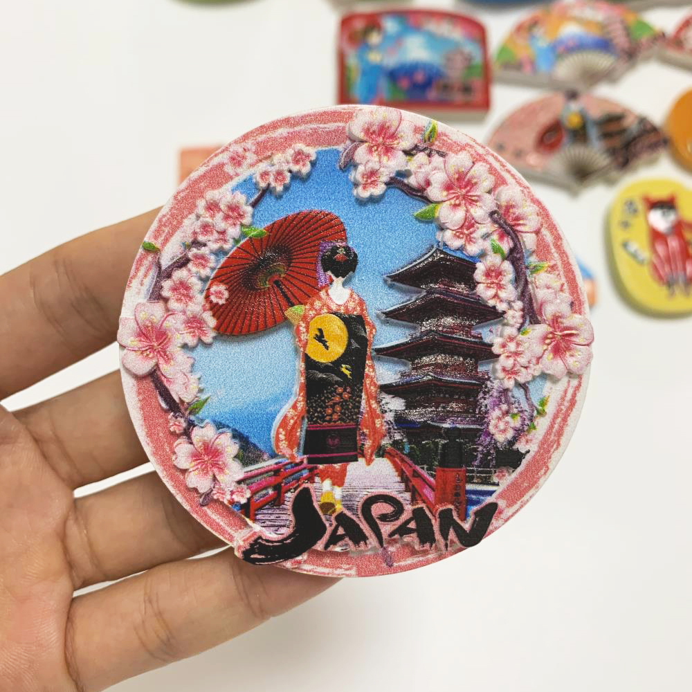 Japan Tourism Fridge Magnet Japanese Tokyo Osaka Tourist attractions ...