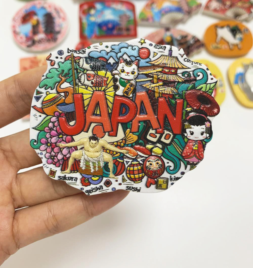 Japan Tourism Fridge Magnet Japanese Tokyo Osaka Tourist attractions ...