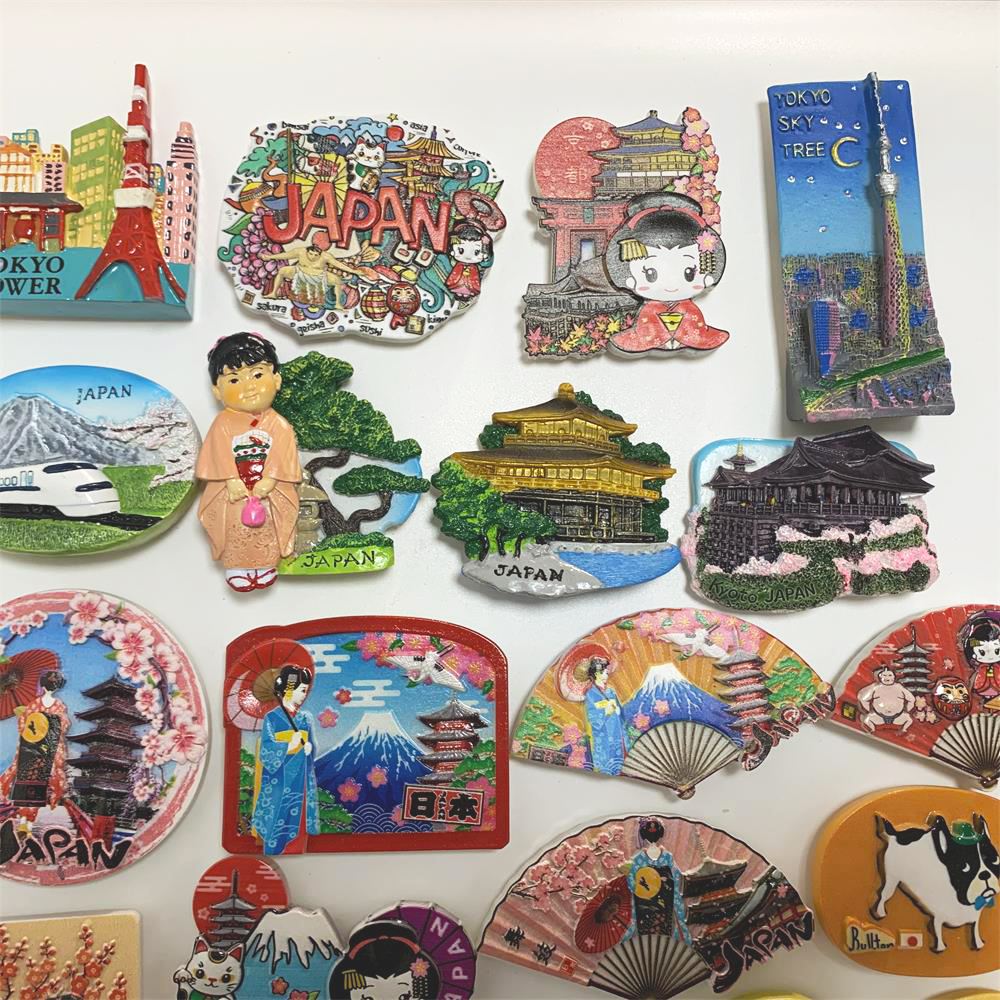 Japan Tourism Fridge Magnet Japanese Tokyo Osaka Tourist attractions ...
