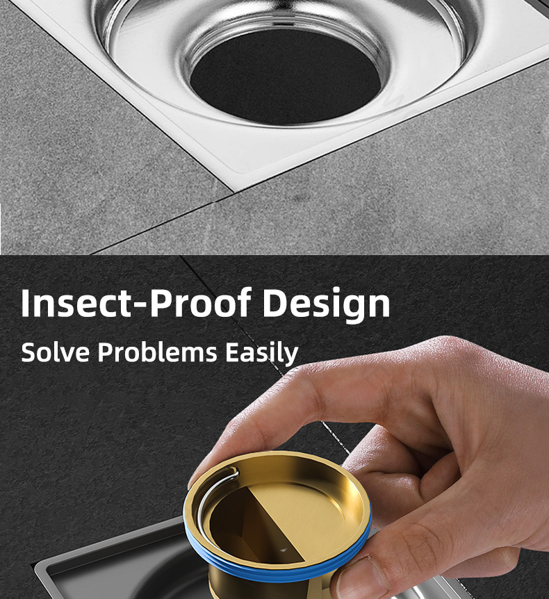 Brass Floor Drain Core Large Size Odor and Insect Proof Floor Drain ...