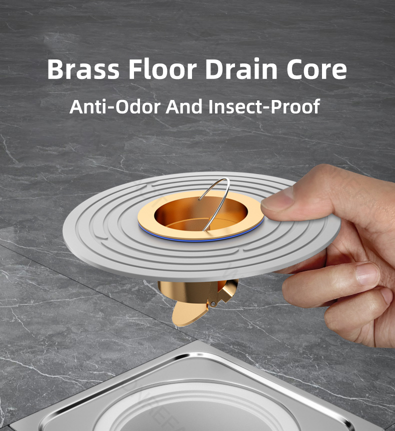 Brass Floor Drain Core Large Size Odor and Insect Proof Floor Drain ...