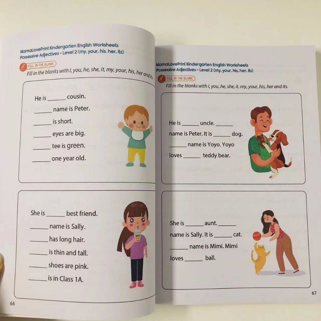 336Pages English Grammar Book Children English Study Workbook Primary ...